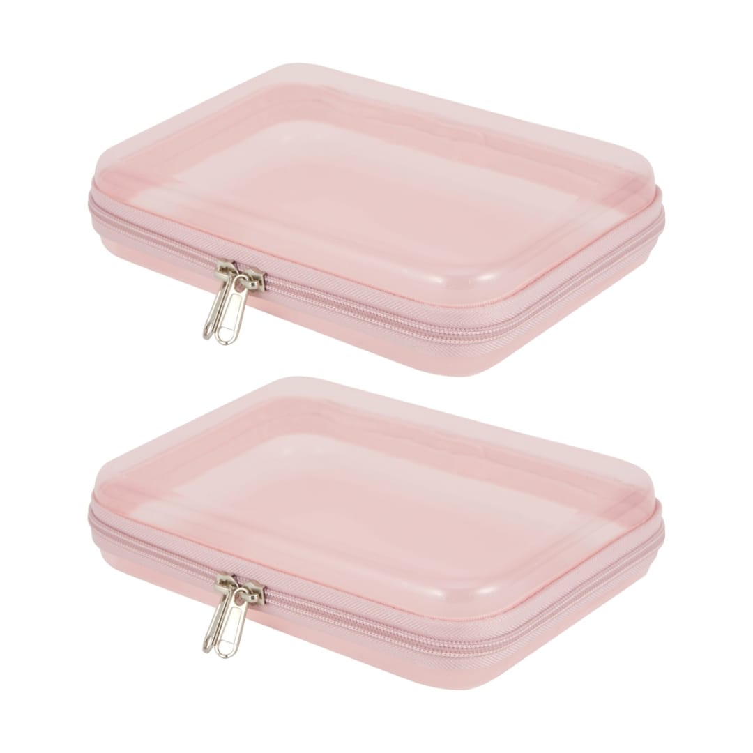 2 Pack Clear Packing Cubes - Pink - Kmart