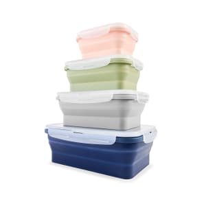 4 Piece Silicone Collapsible Container - Kmart