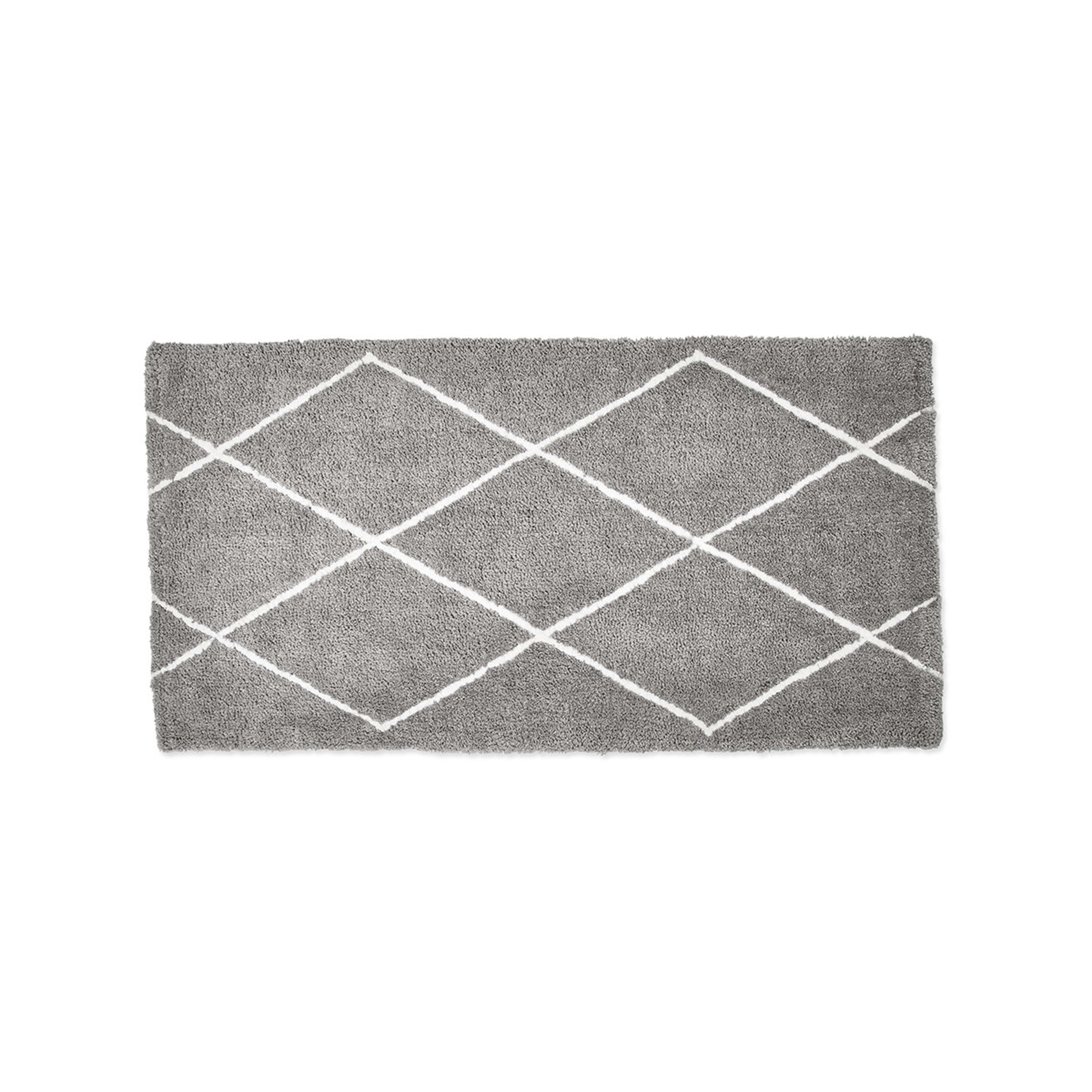 Trellis Rug - Grey, Small - 140cm x 70cm - Kmart