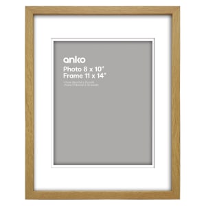Photo Frame - 8in. x 10in. (20cm x 25cm), Oak - Kmart