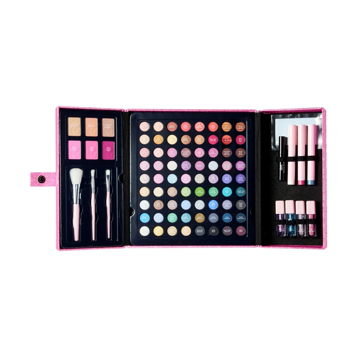 OXX Cosmetics 89 Piece Glitter Makeup Box - Soft Glam - Kmart NZ