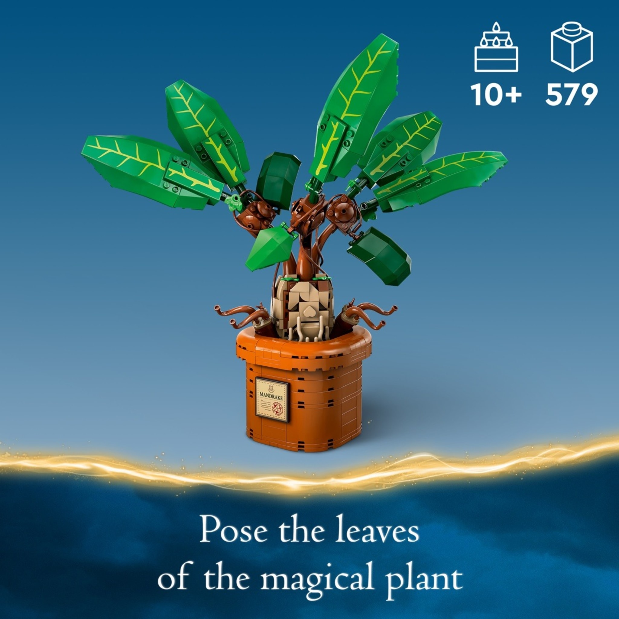 LEGO Harry Potter Mandrake Plant Toy Magical Gift 76433 - Kmart