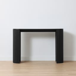 Ribbed Console Table - Black - Kmart