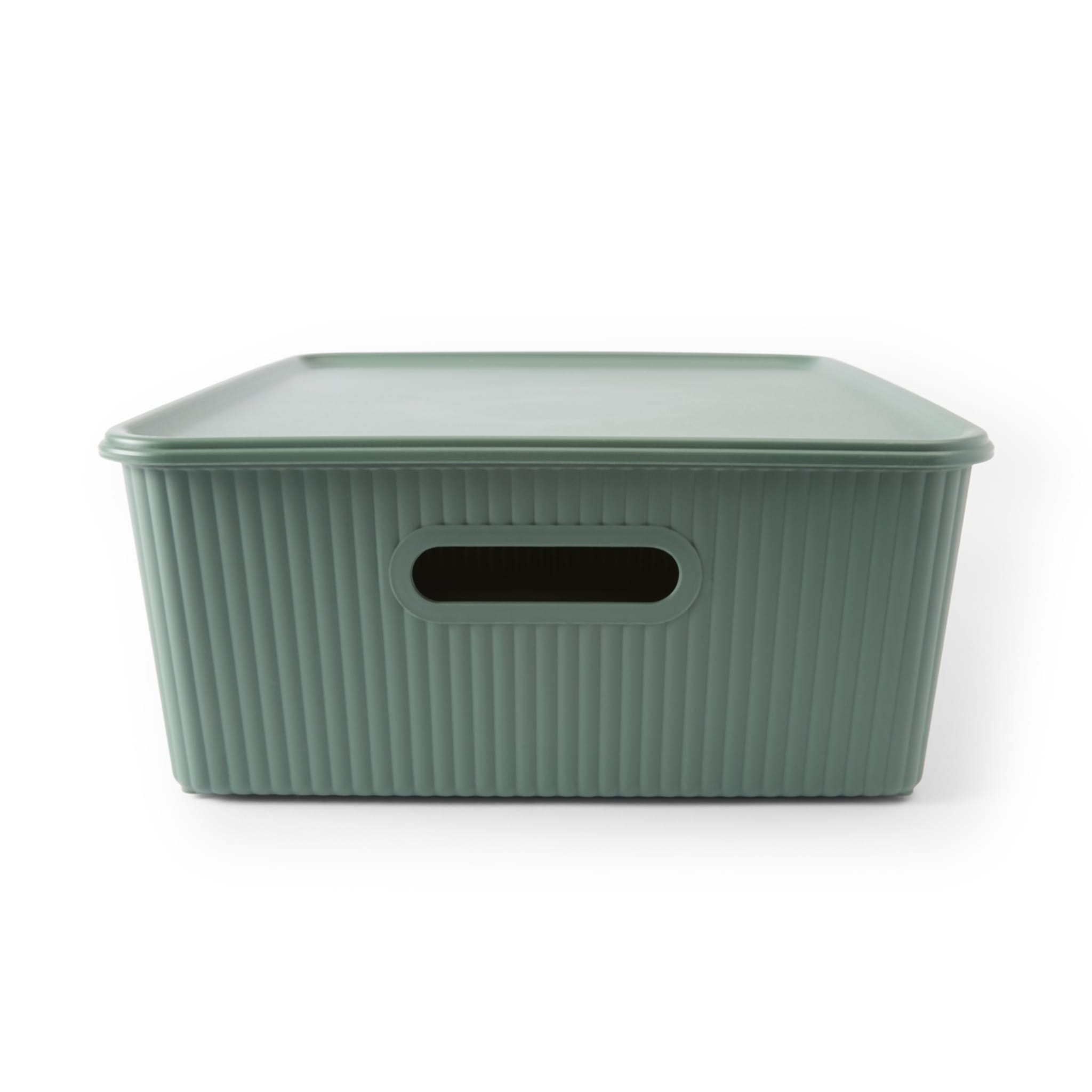19L Ribbed Container - Green - Kmart