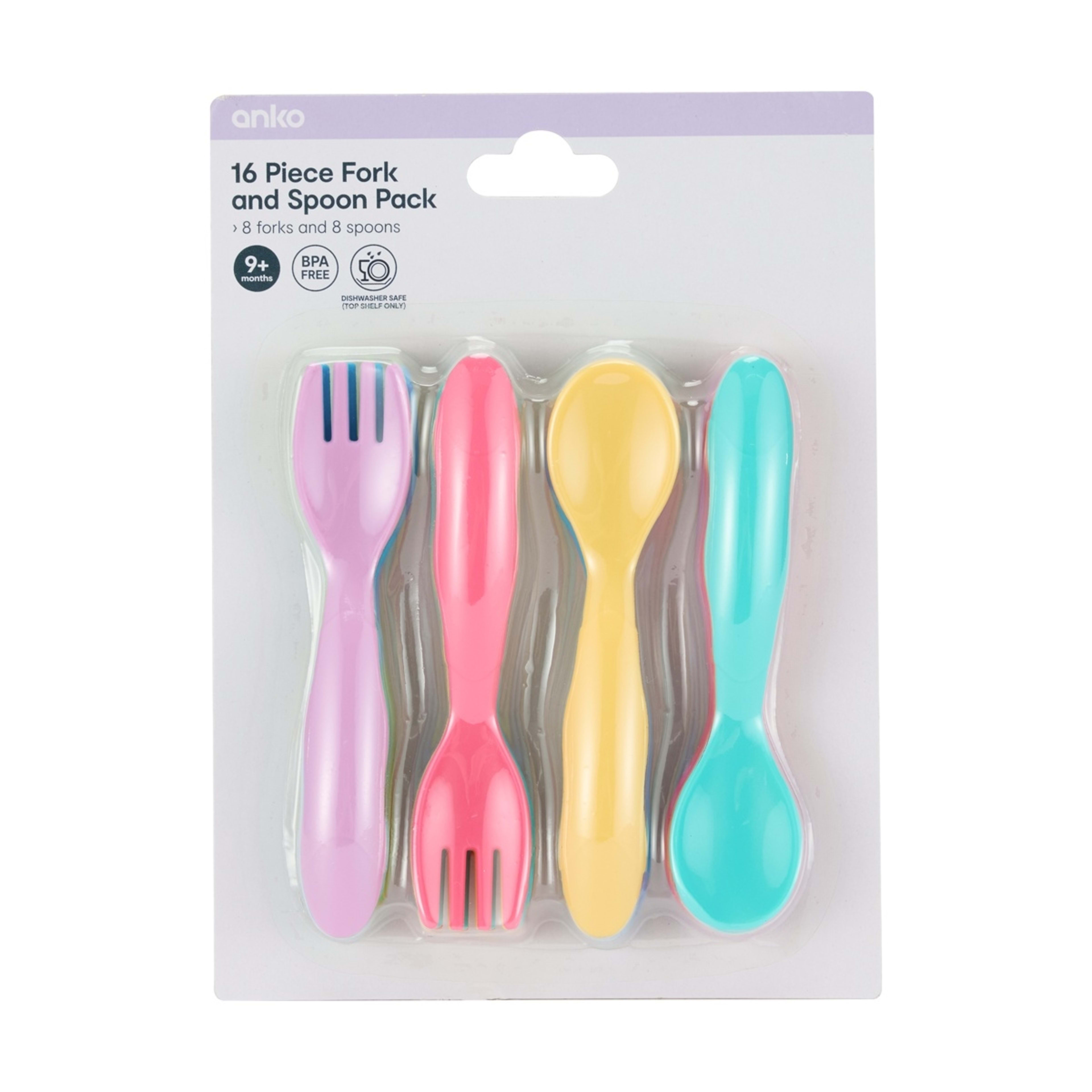 16 Piece Fork and Spoon Pack - Kmart