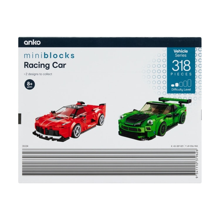 Mini Blocks Vehicle Series: Racing Car - Assorted - Kmart