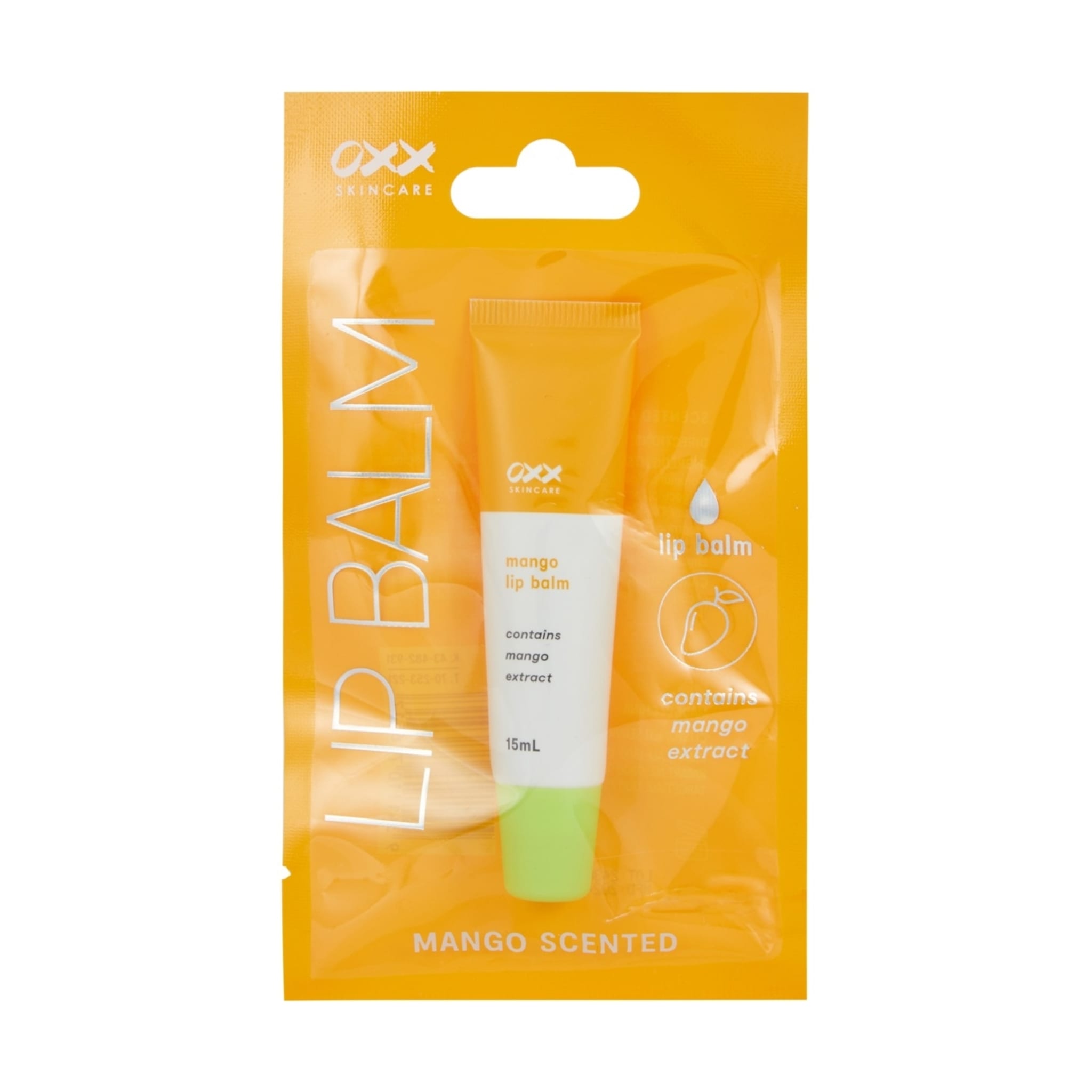 OXX Skincare Lip Balm 15ml - Mango Scented - Kmart