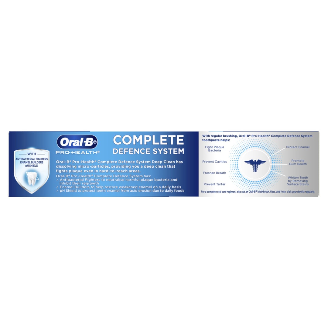 Oral-B Pro-Health Complete Defence System Deep Clean Toothpaste 110g ...