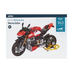 963 Piece Mini Blocks Vehicle Series: Motorbike - Kmart
