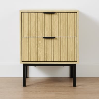 Isla 2 Drawer Bedside Table - Kmart NZ
