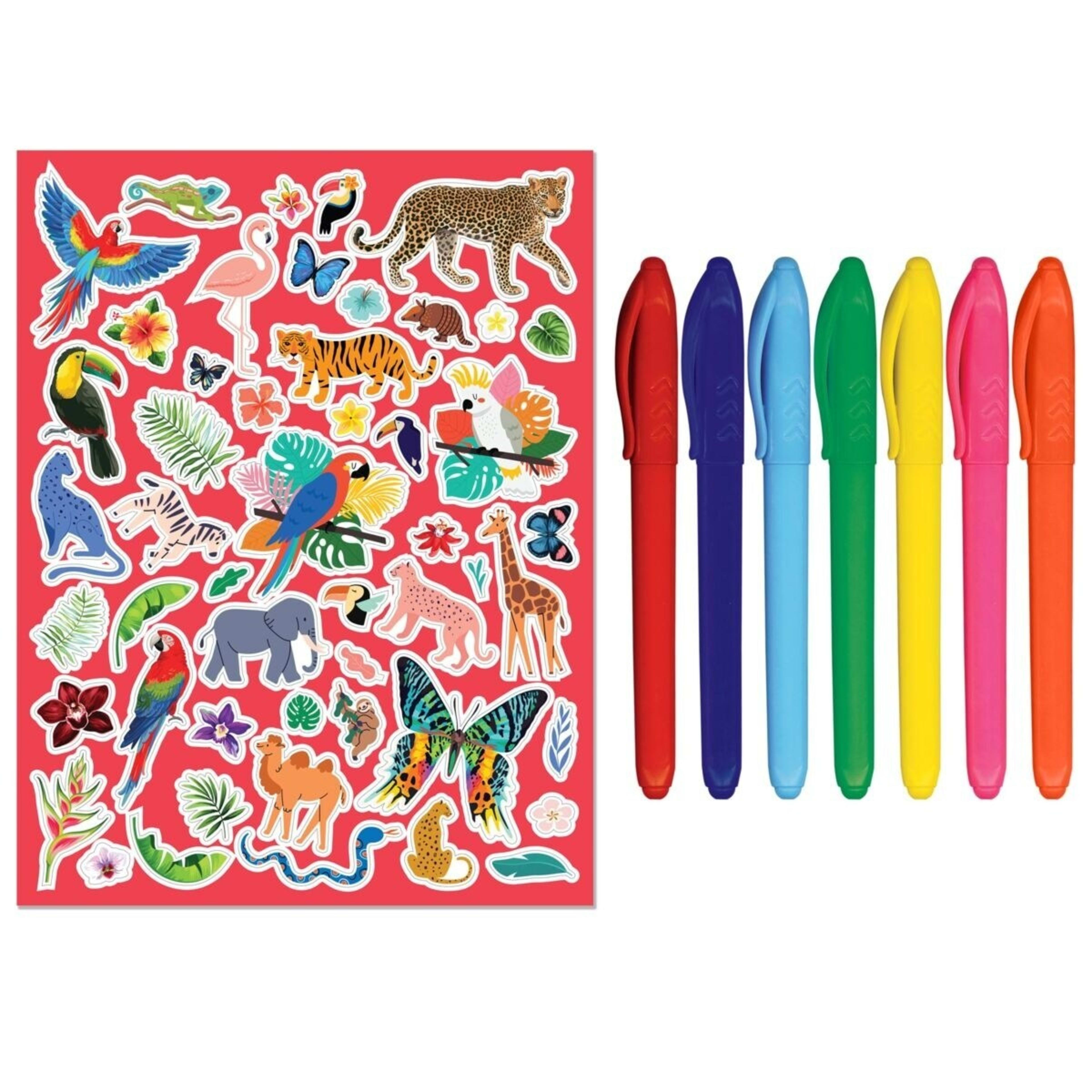 Kaleidoscope: Vibrant Nature Colouring Kit - Book - Kmart