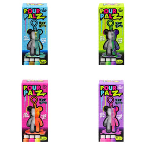 PourPalZ Paint Pouring Art Bear Keyring - Assorted - Kmart