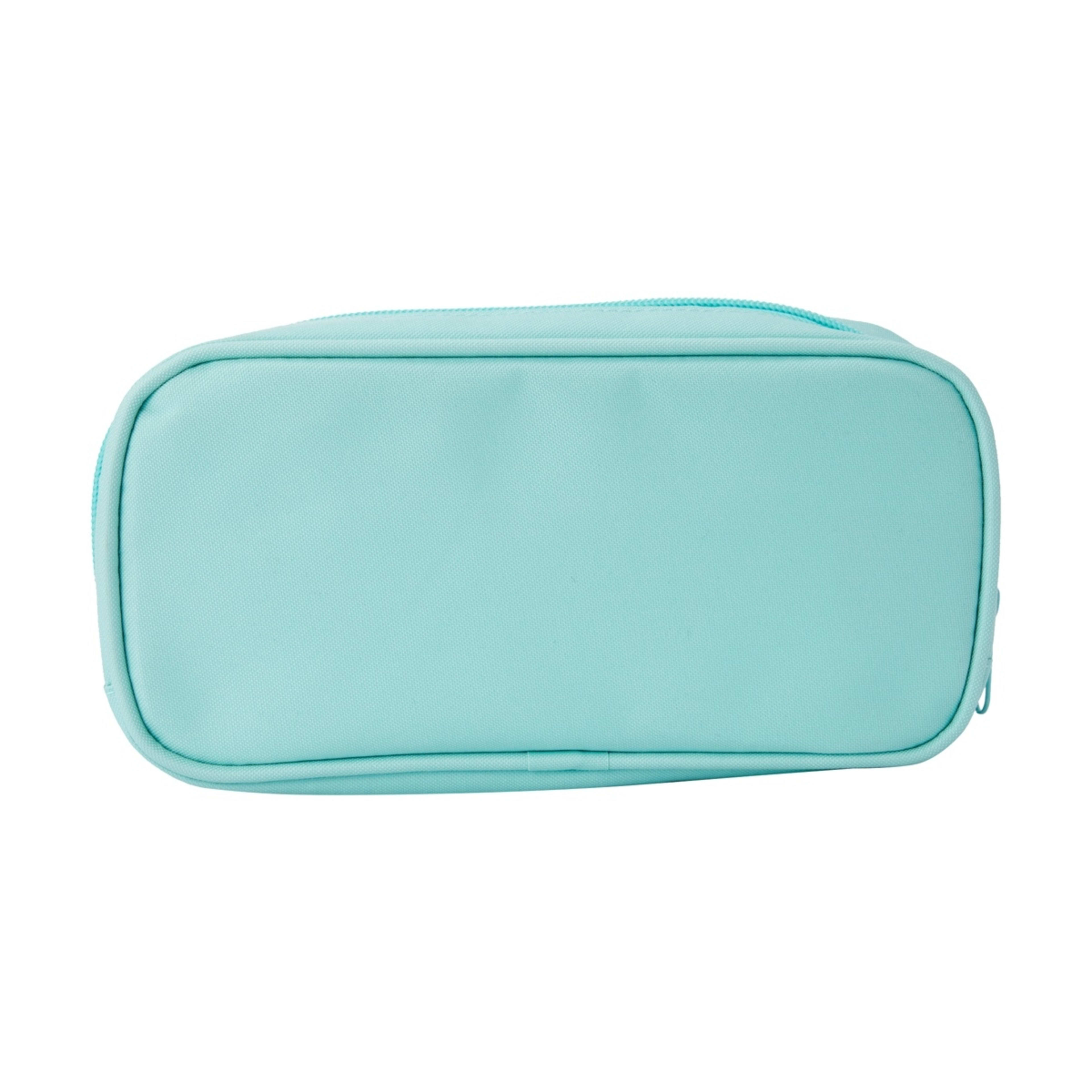 Multi Compartment Pencil Case - Aqua - Kmart
