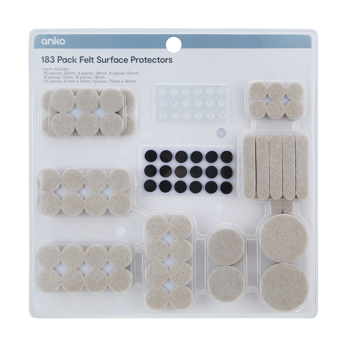 183 Pack Felt Surface Protectors - Kmart