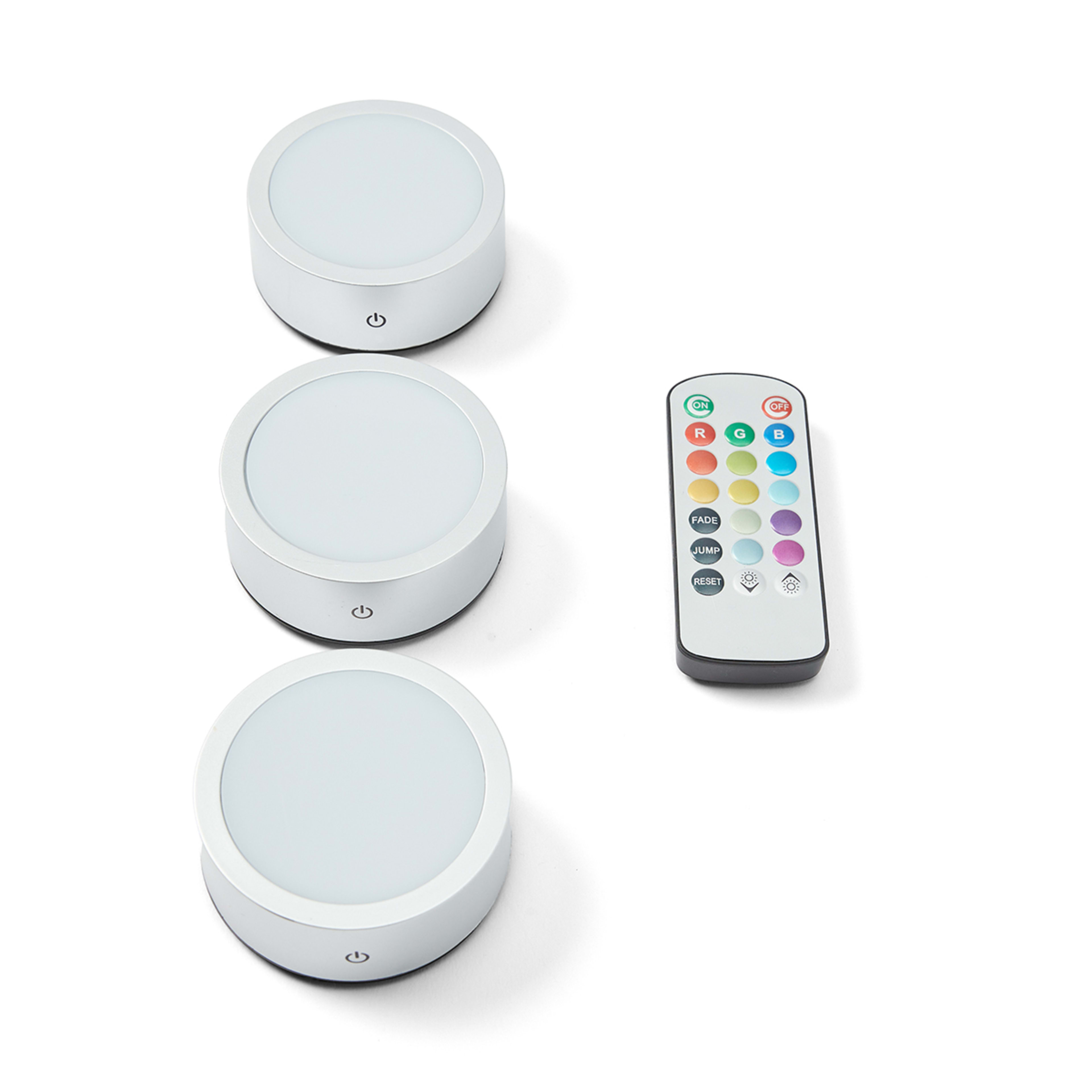3 Pack LED RGB Lights - Kmart