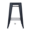 65cm Metal Bar Stool - Black - Kmart