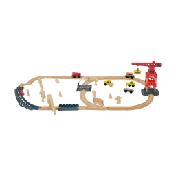 52 Piece Wooden Construction Train Set - Kmart NZ