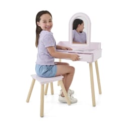 Wooden Deluxe Light Up Vanity - Kmart