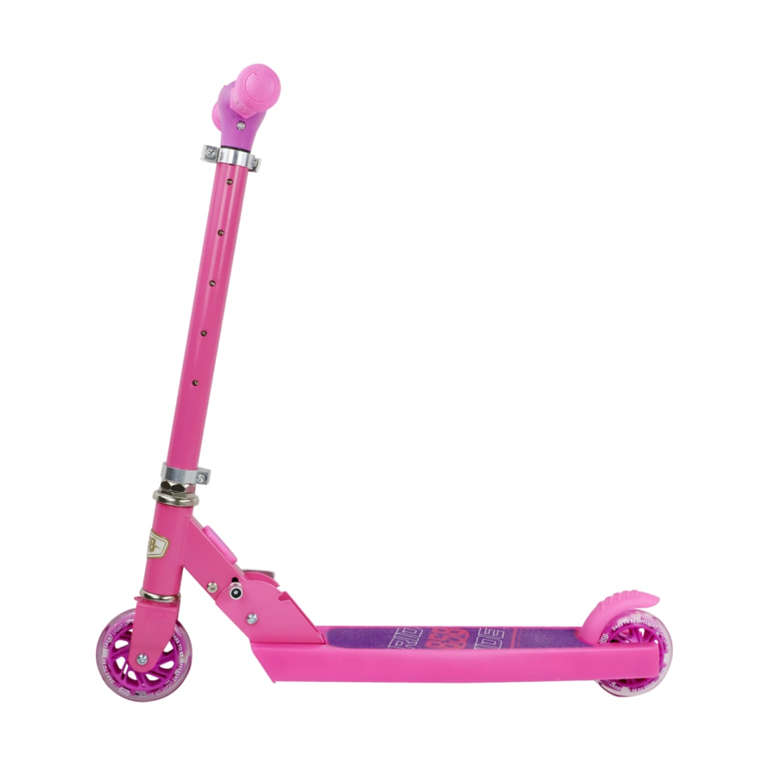 858 Light Up Folding Scooter - Pink - Kmart