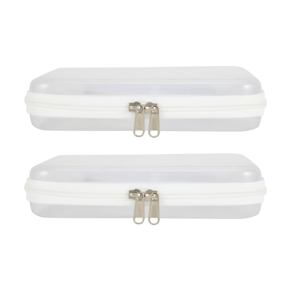 2 Pack Clear Packing Cubes - White - Kmart