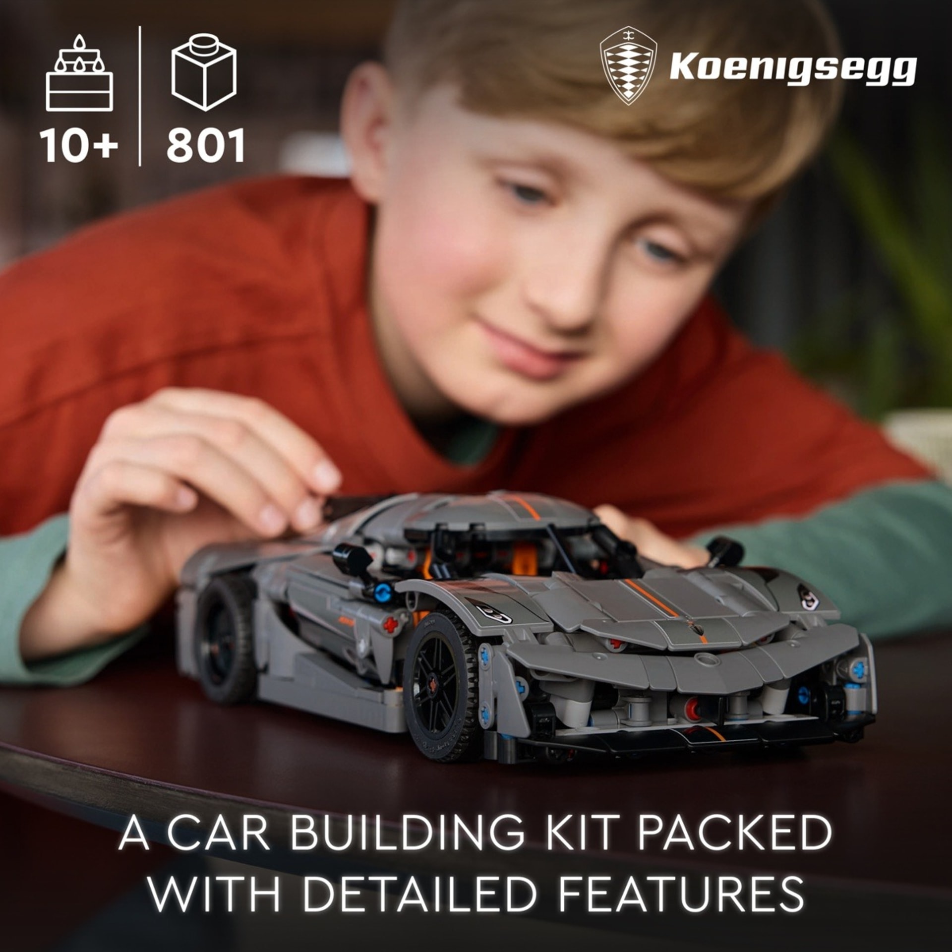 LEGO Technic Koenigsegg Jesko Absolut Grey Hypercar 42173 - Kmart