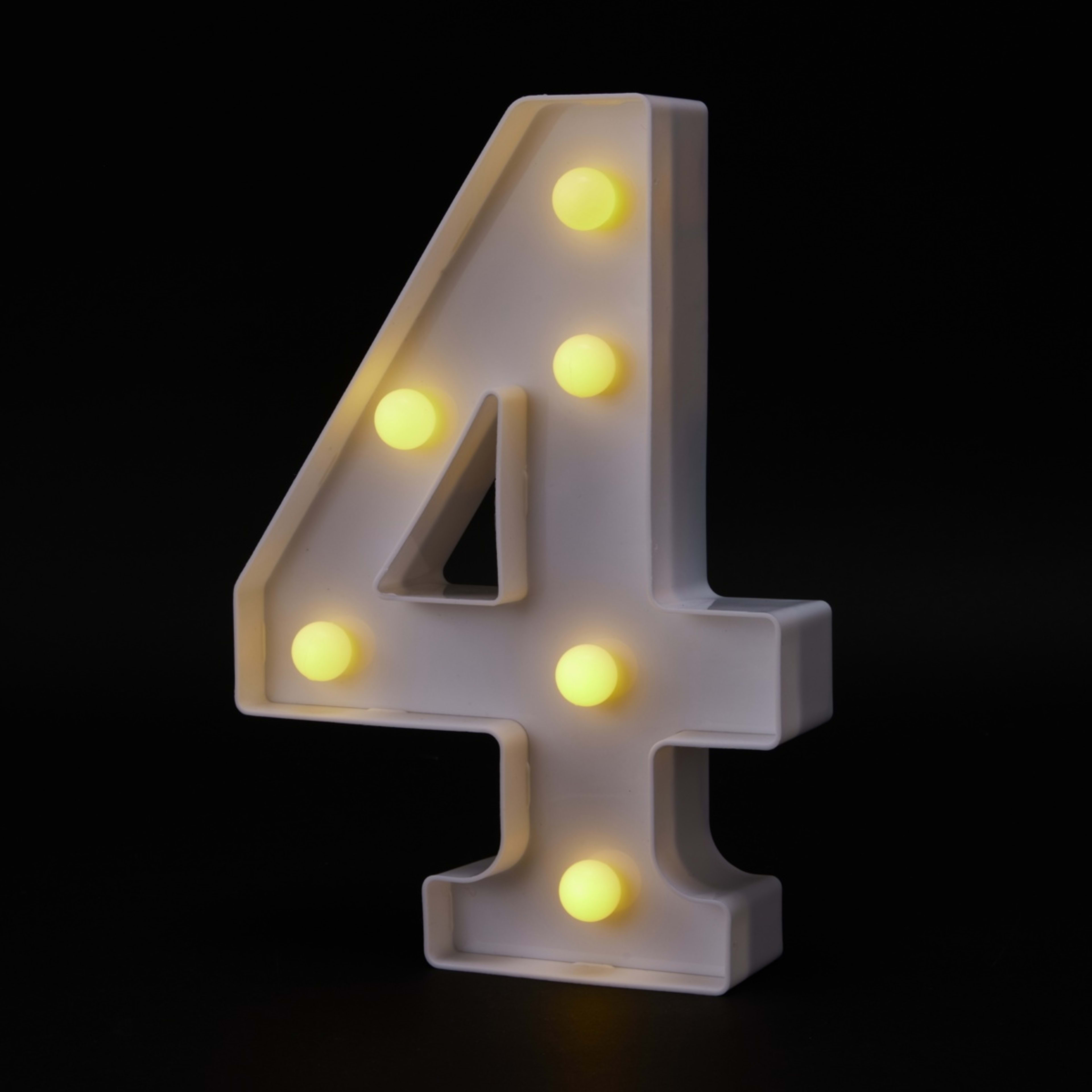 Light Up Number - 4 - Kmart