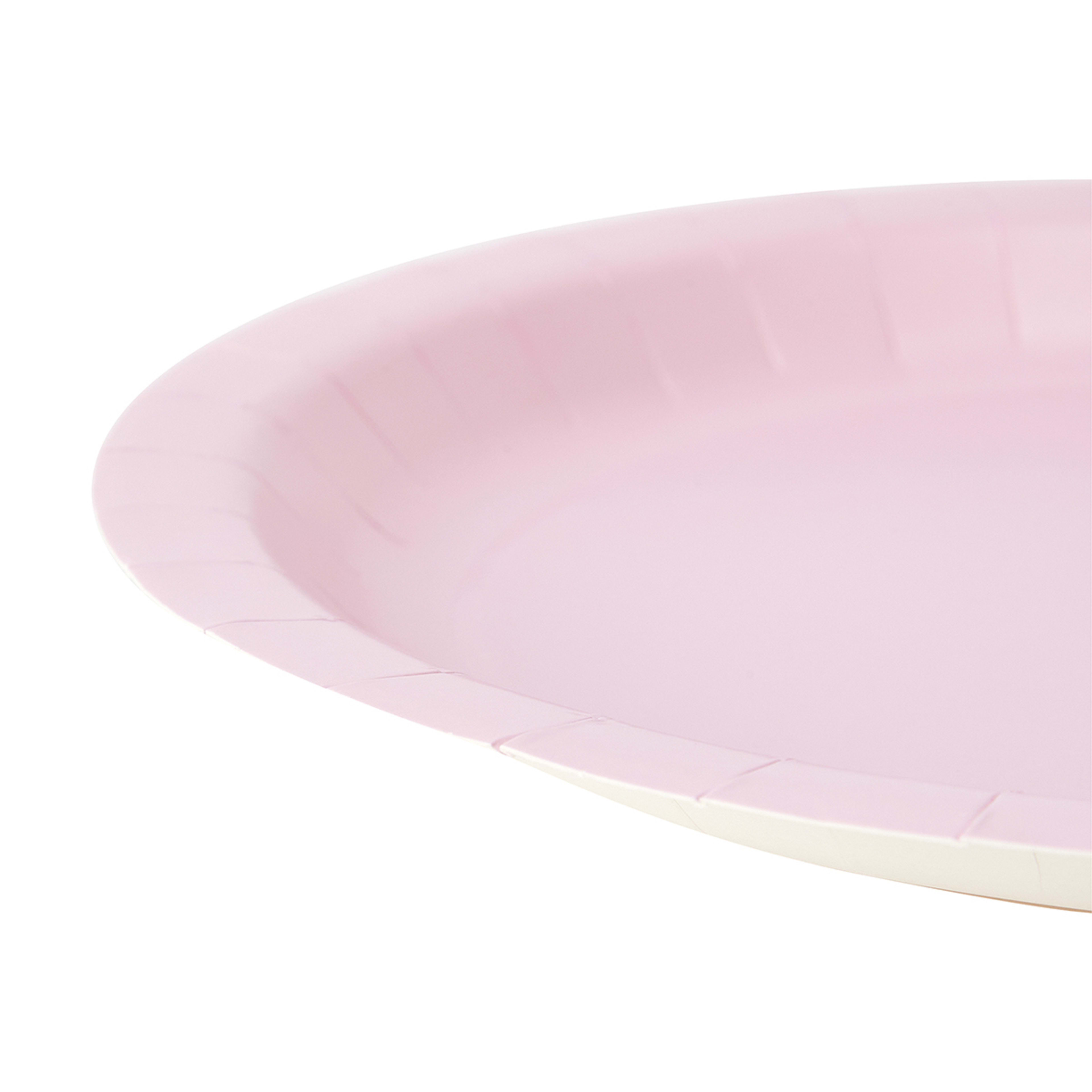 16 Piece Pastel Pink Paper Plates - Kmart