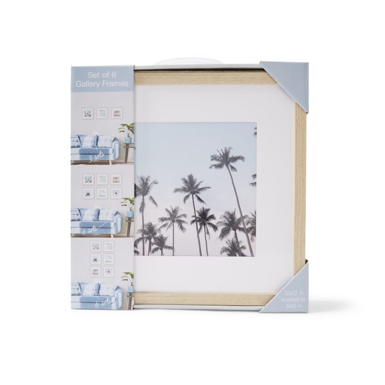 Set of 6 Gallery Frames - Oak Look - Kmart