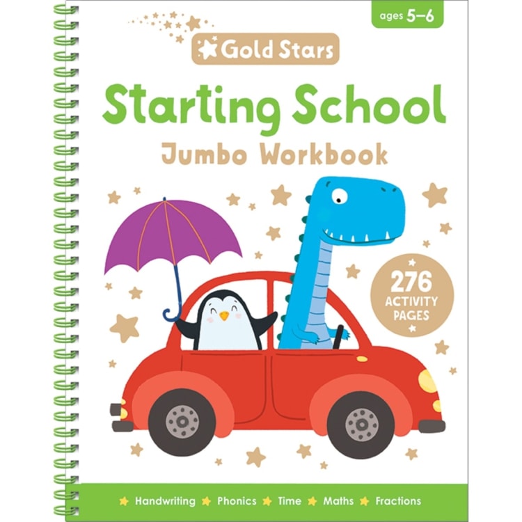 Gold Stars Jumbo Workbook: Starting School - Book - Kmart NZ