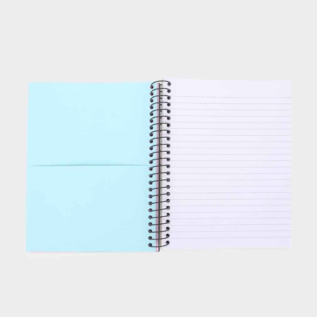 A5 5 Subject Notebook - Black - Kmart