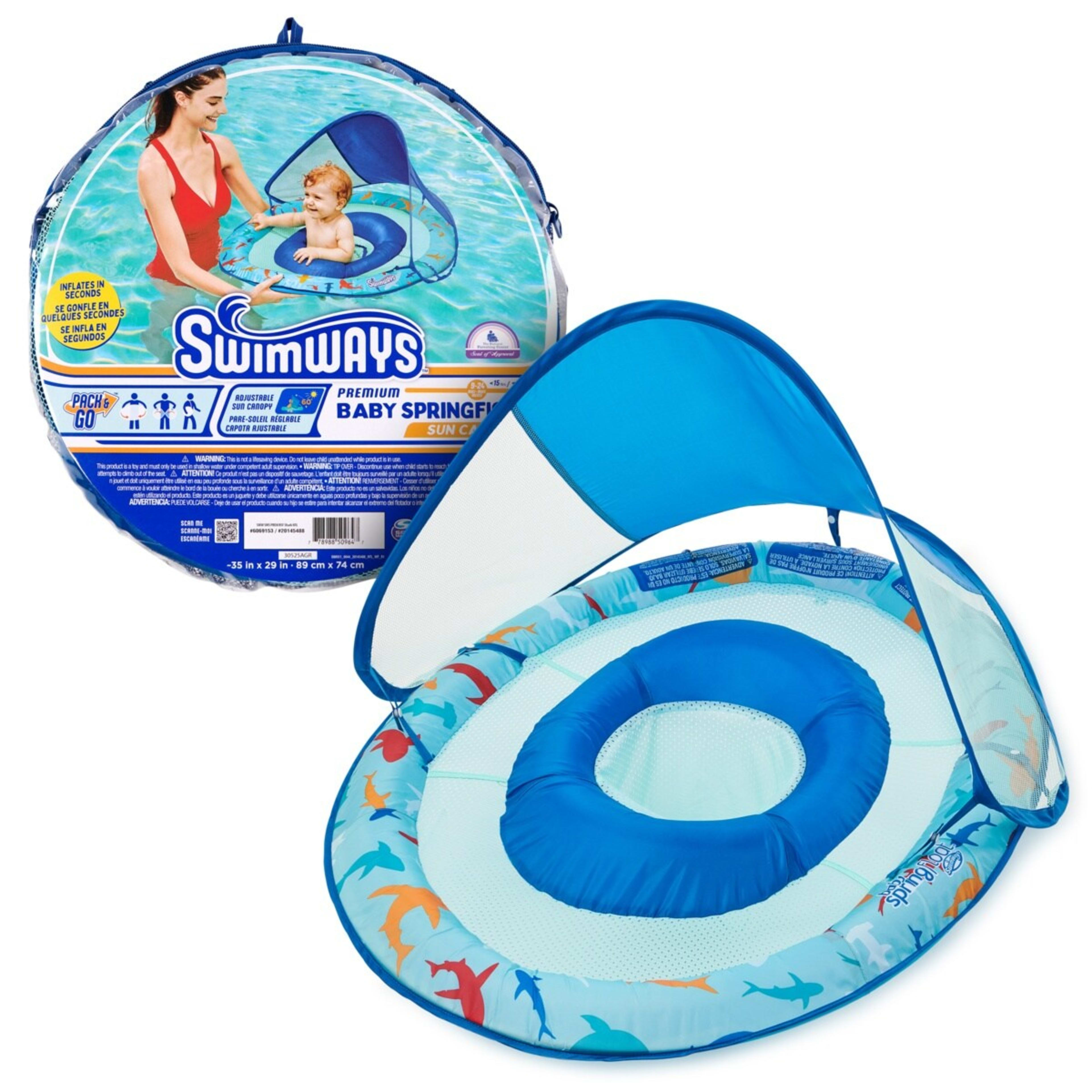 Swimways Baby Premium Spring Float Sun Canopy - Assorted - Kmart