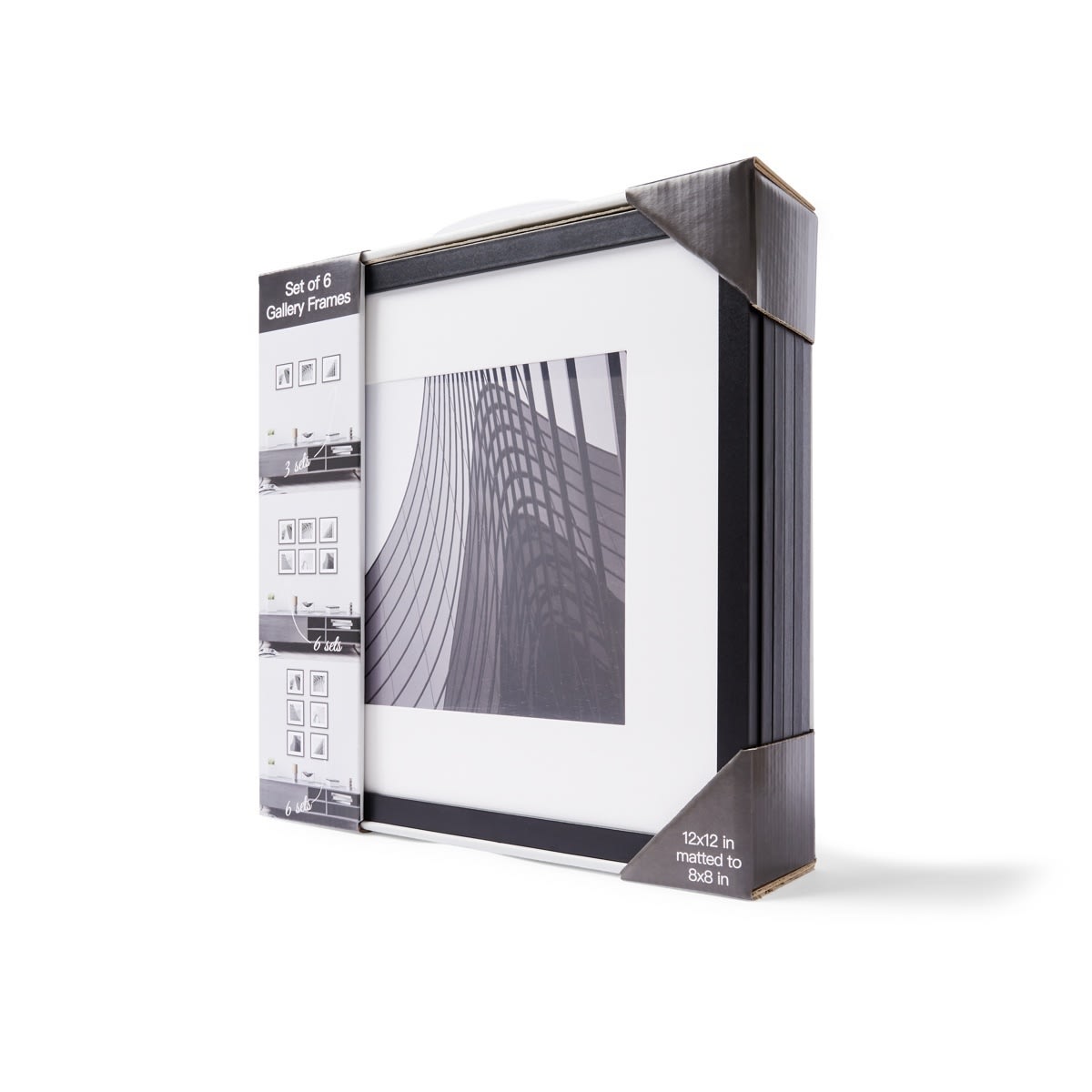 Set of 6 Gallery Frames - Black - Kmart