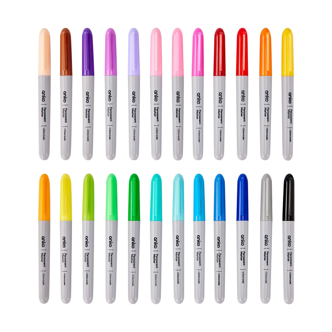 24 Pack Permanent Markers - Kmart