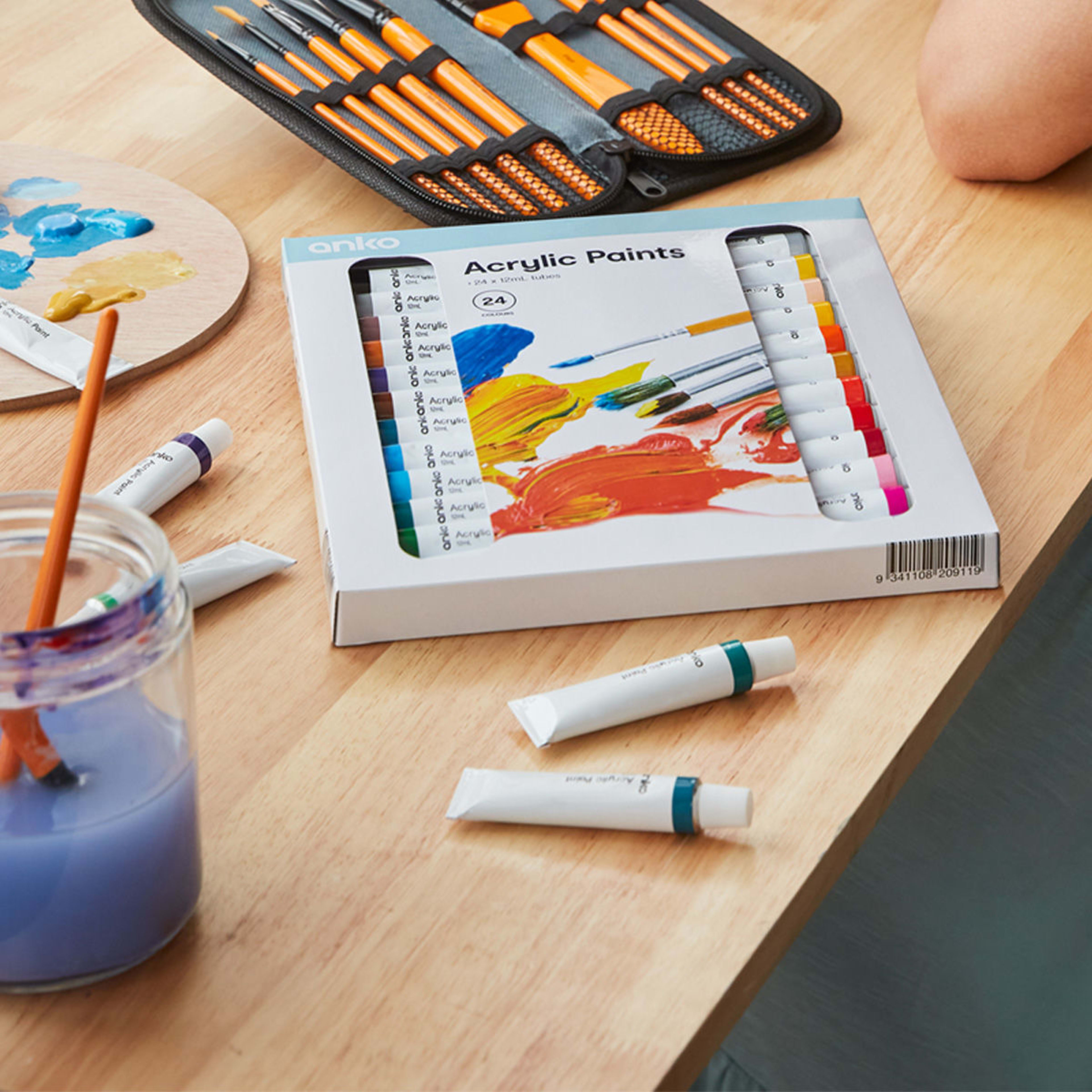 24 Pack Acrylic Paints - Kmart