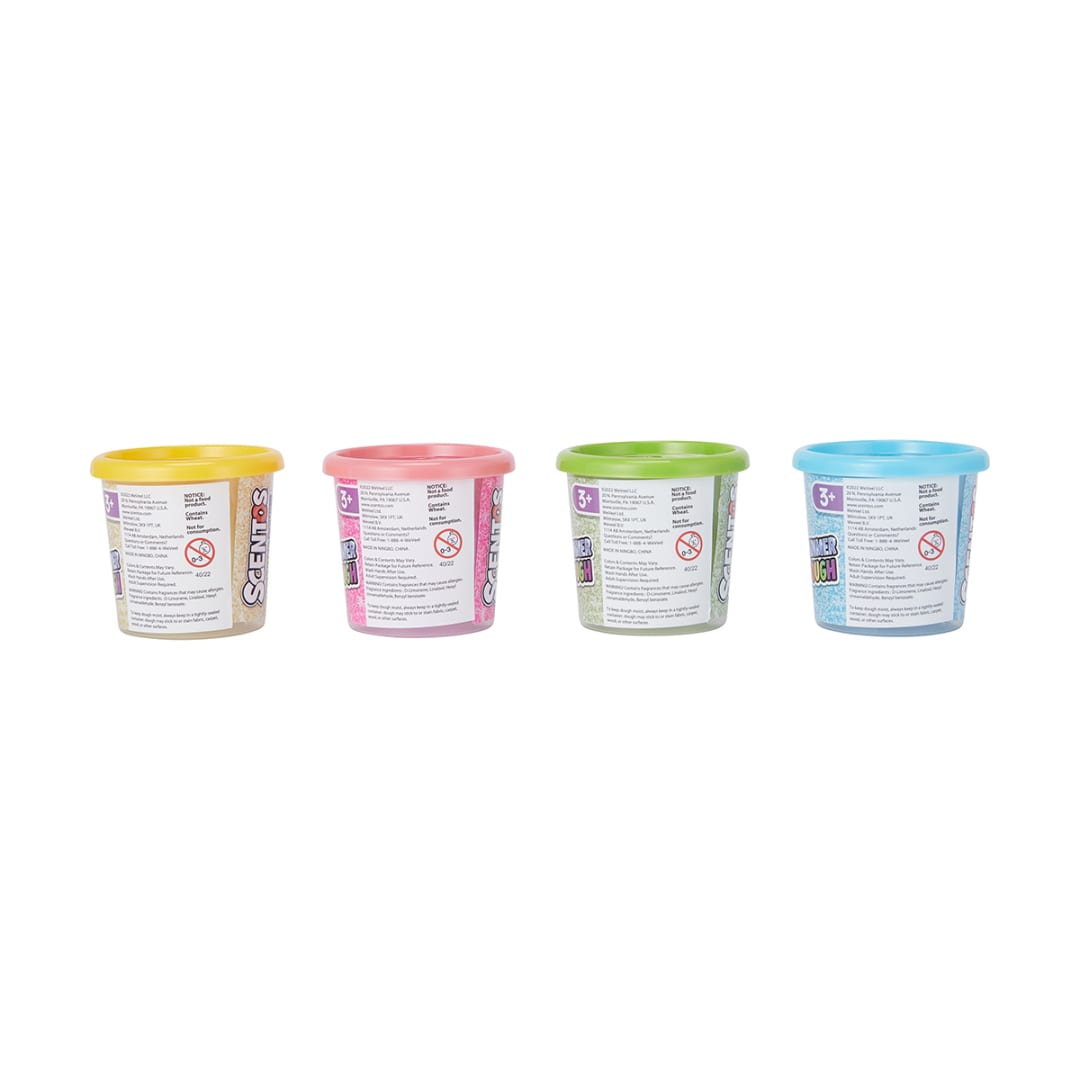 4 Pack Scentos Doughrrific Shimmer Dough Tubs - Kmart