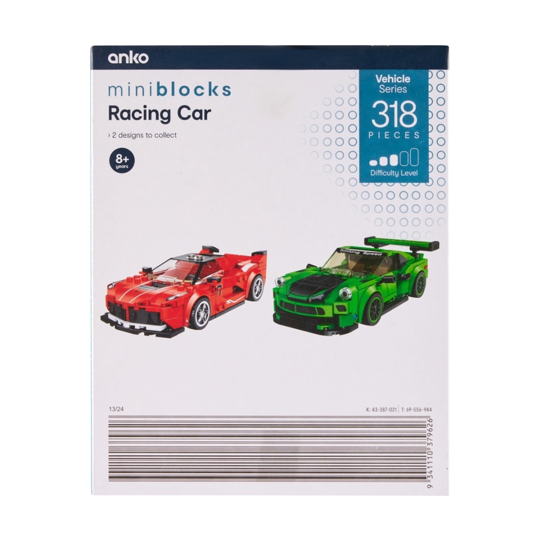 Mini Blocks Vehicle Series: Racing Car - Assorted - Kmart NZ