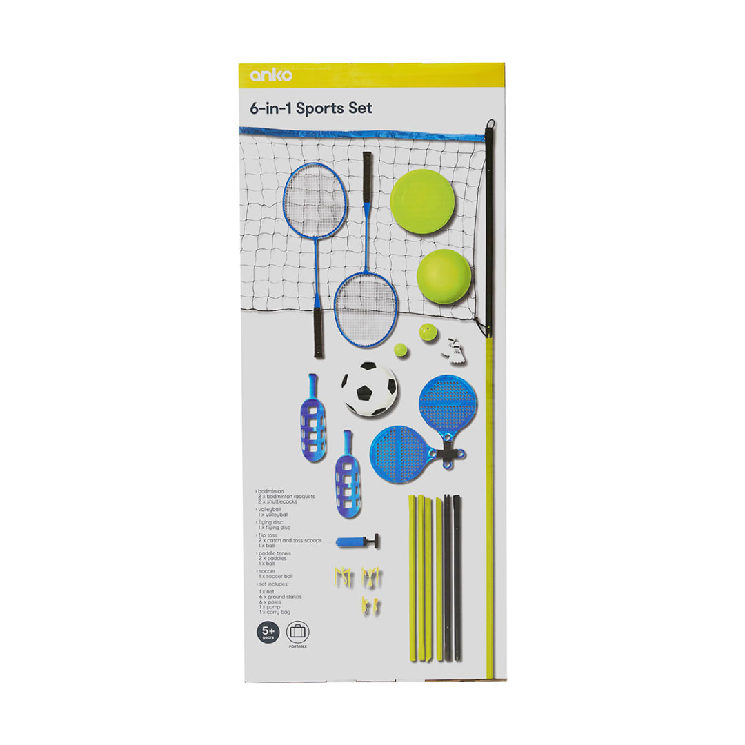 6-in-1 Sports Set - Kmart
