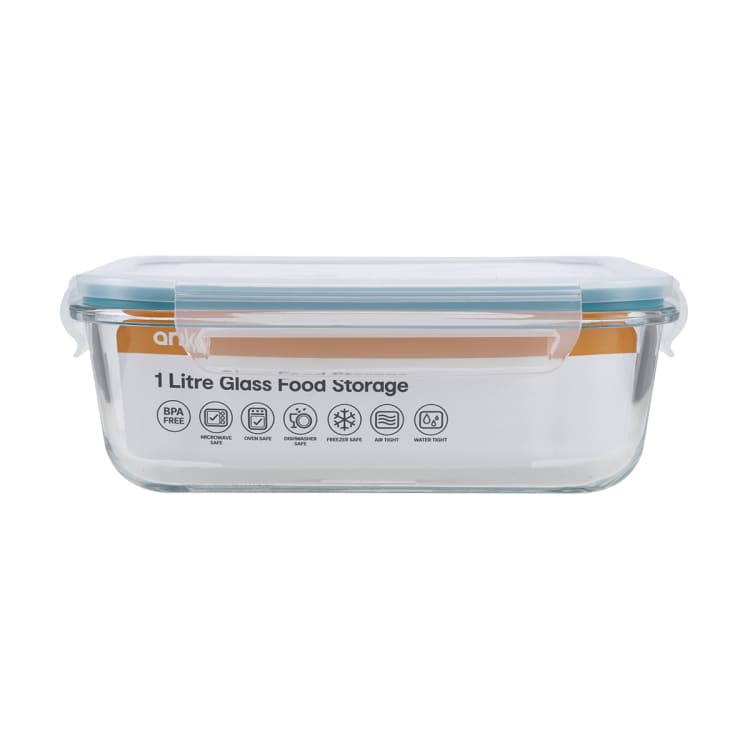 1 Litre Glass Food Storage Container - Kmart