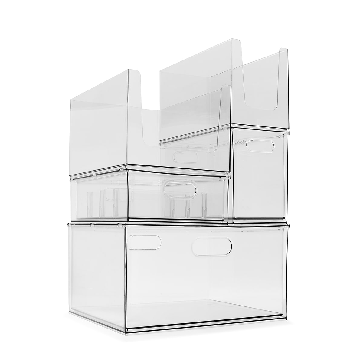16L Clear Open Front Bin - Kmart