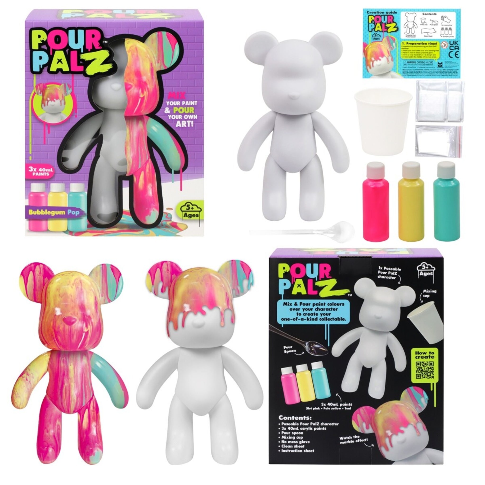 Pour Palz Large Paint Bear - Assorted - Kmart