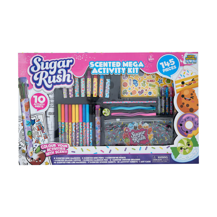 145 Piece Sugar Rush Scented Mega Activity Kit - Kmart