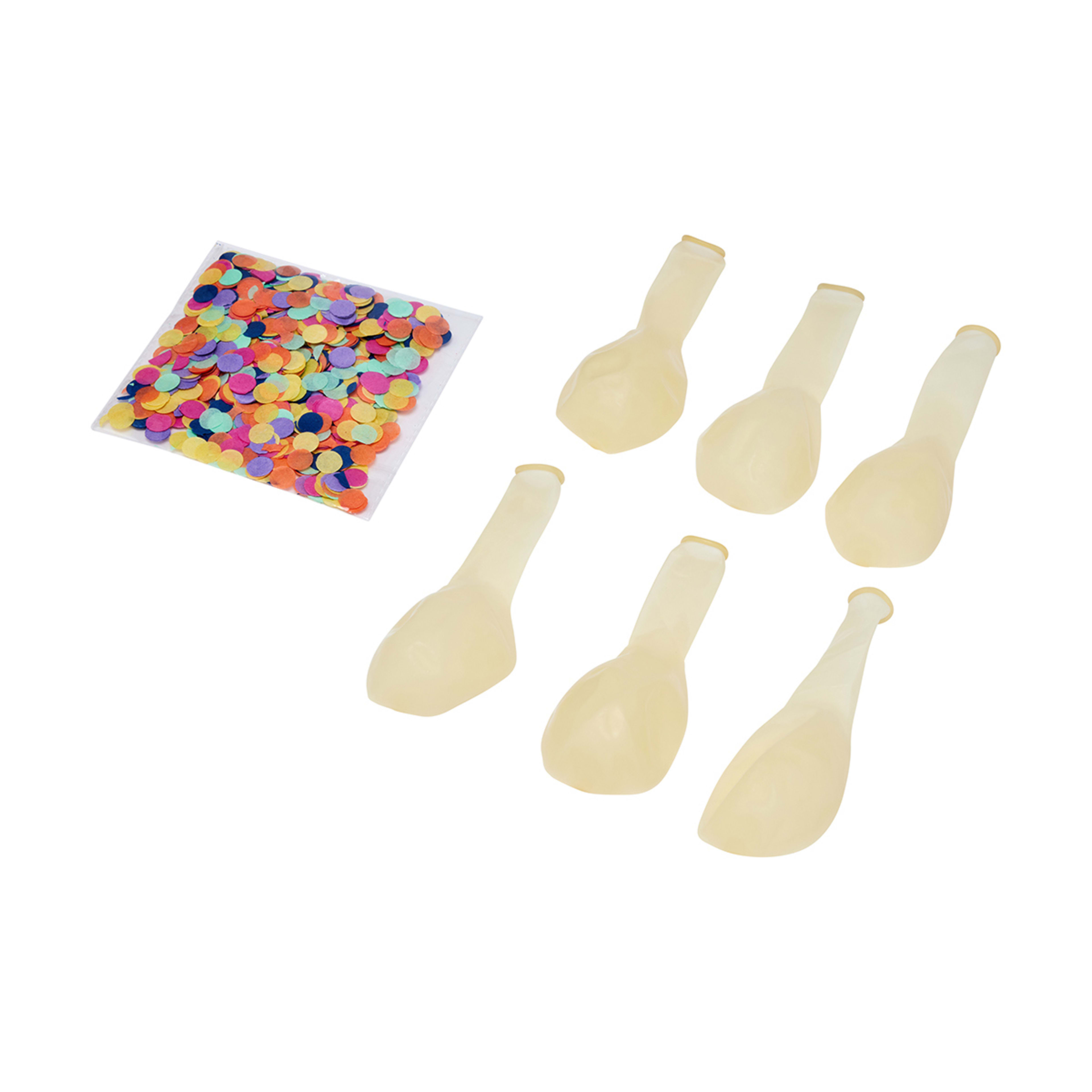 6 Pack Confetti Balloons - Kmart