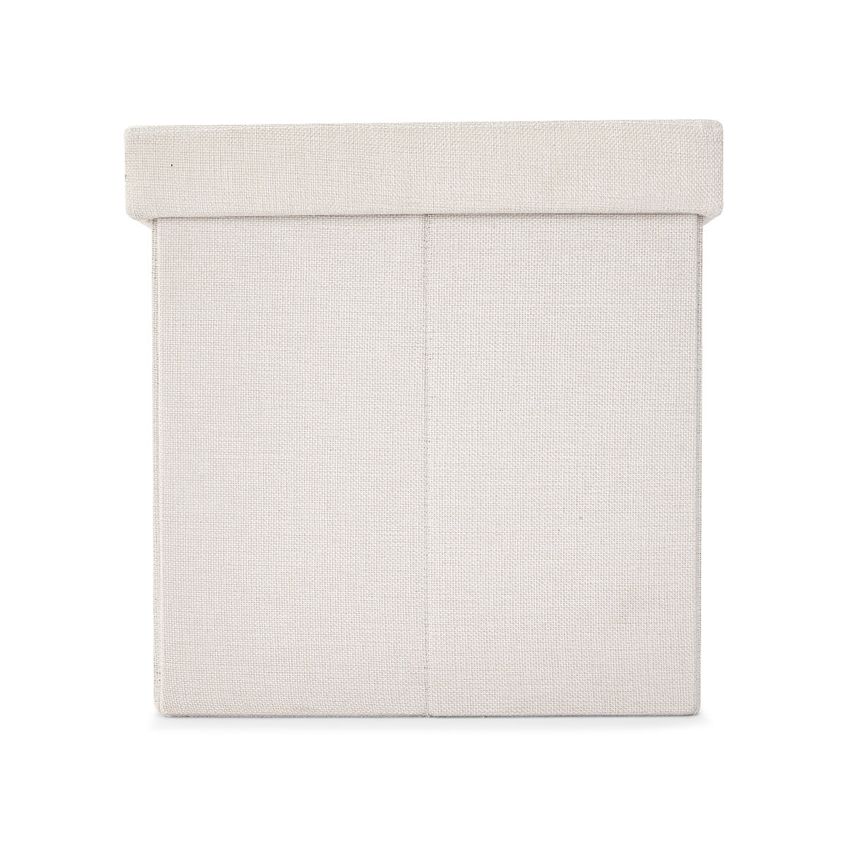 Linen Look Storage Ottoman - Beige - Kmart