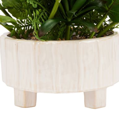 Artificial Mixed Foliage in Pot - Kmart