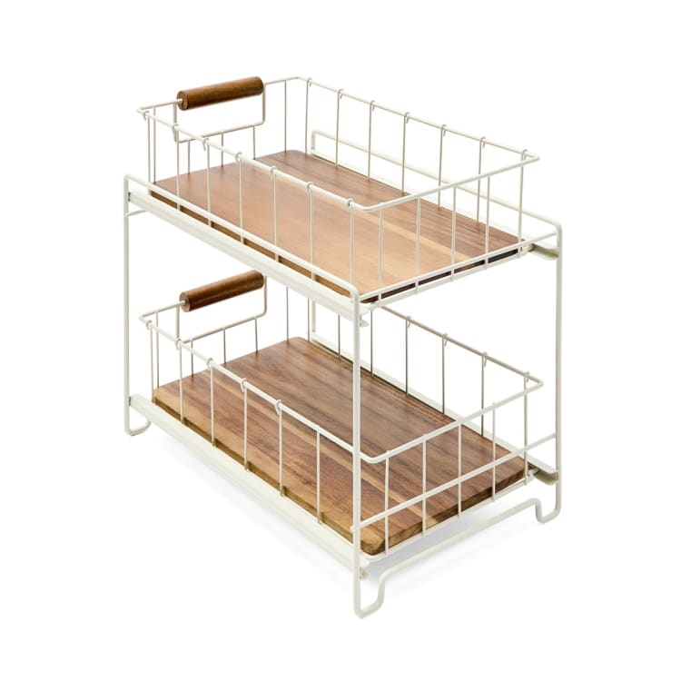 Off White and Acacia 2 Tier Drawers - Kmart NZ