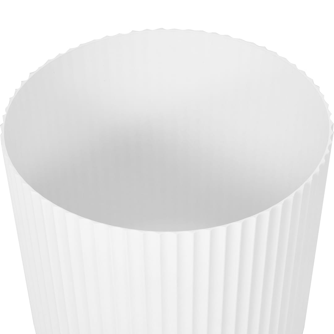 38cm Linear Plastic Pot - White - Kmart