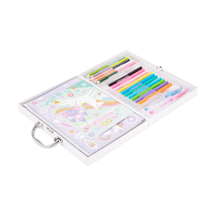 30 Piece Unicorn Fun Activity Case - Kmart NZ