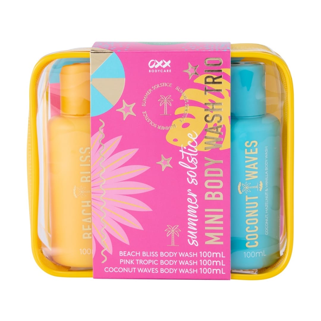 OXX Bodycare Summer Solstice Mini Body Wash Trio - Beach Bliss, Pink ...