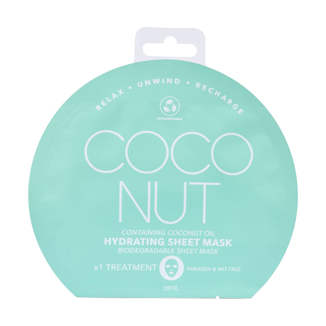 Hydrating Sheet Mask - Coconut Oil - Kmart
