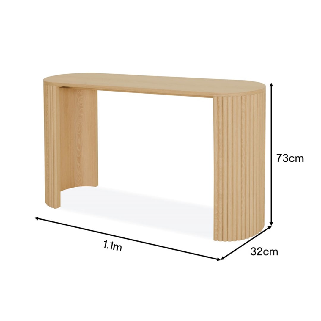 Ribbed Console Table - Kmart